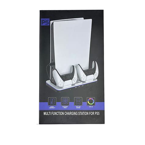 قیمت و خرید پایه شارژر و استند نگه دارنده دسته بازی پلی استیشن 5 مدل P5 Rgb