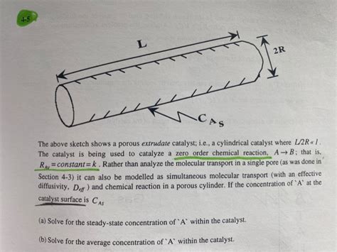 Solved As The Above Sketch Shows A Porous Extrudate Chegg Com