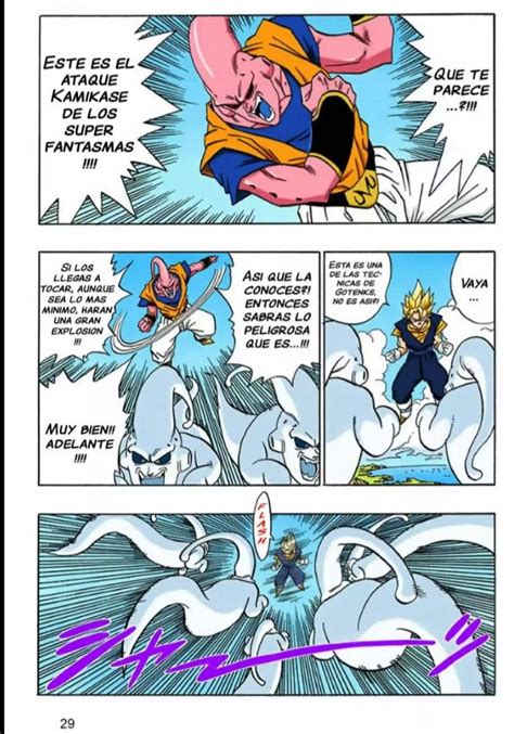 A Page From The Dragon Ball Comic With An Image Of Gohan And Trunks