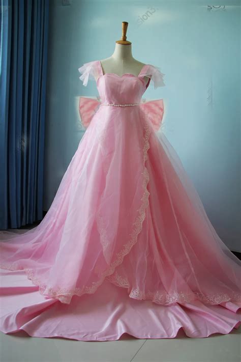 Sailor Moon Princess Serenity Tsukino Usagi Pink Dress Cosplay Costume