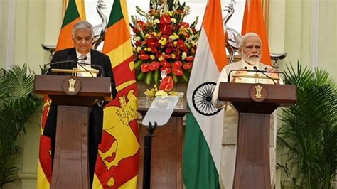 Pm Modi Sri Lankan President Ranil Wickremesinghe Hold Talks In Delhi