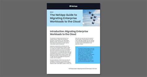 The Netapp Guide To Migrating Enterprise Workloads To The Cloud Mis Solutions Llc