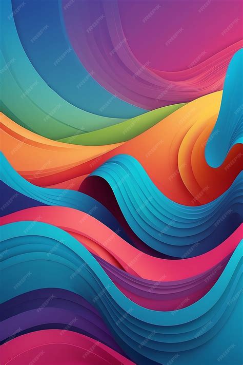 Premium Photo Abstract Gradient Wavy Background