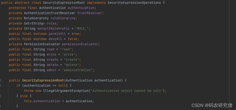 详细分析springsecurity中的preauthorize注解 Csdn博客