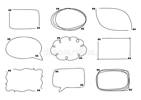 Quote Frame Set Hand Drawn Black Geometric Box Collection With Double