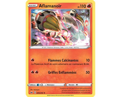 Aflamanoir 110 Pv 26202 Carte Peu Commune Épée Et Bouclier Acheter