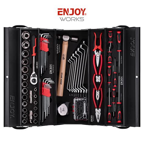 105pcs Socket Pliers Screwdrivers Tool Assortment Wrench Tool Box Set