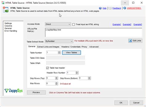 how to read and write data to html in ssis zappysys blog
