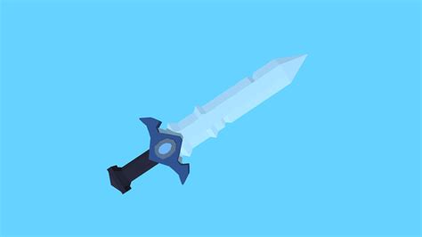 Roblox Bedwar Diamond Sword Download Free 3d Model By Youngchengray