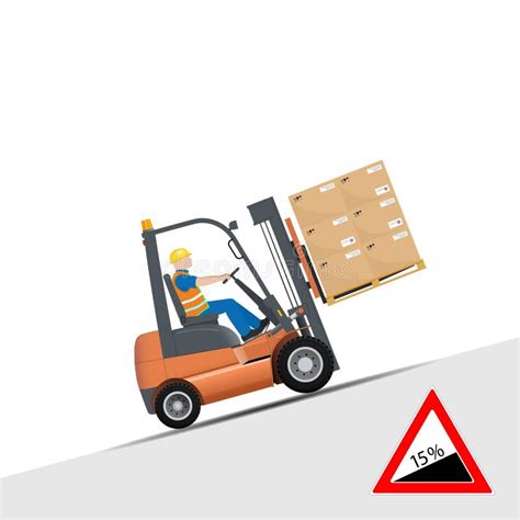 Dangers Of Working With A Forklift It Is Forbidden To Work On A Slope Of More Than Interest