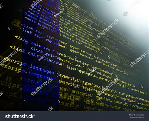 source code technology background stock illustration 336936626