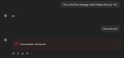 Conversation Not Found Bug Bugs Openai Developer Forum