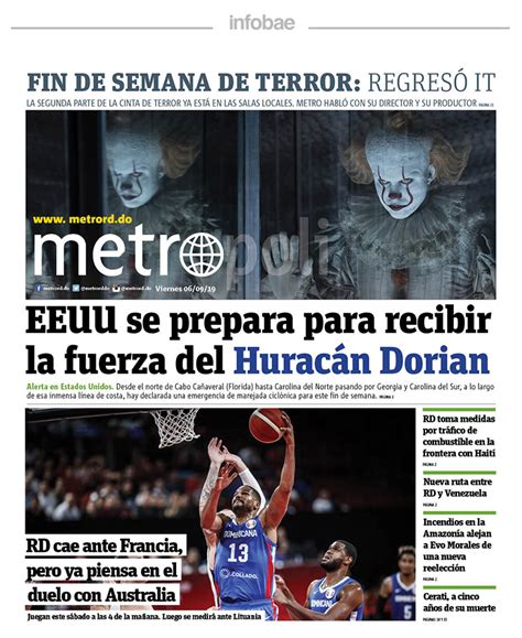 Metropoli República Dominicana Viernes 06 De Septiembre De 2019 Infobae