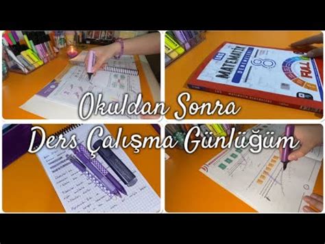 LGS Okuldan Sonra Ders Çalışma Günlüğüm Sınavlara Hazırlık YouTube