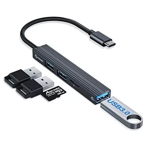Hub Usb De 4 Puertos Adaptador Multipuerto Con Usb 30 P De Envío Gratis