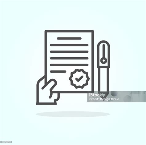 계약 벡터 아이콘 컬러 파일 스타일 일러스트 Eps 10 파일입니다 계약서에 대한 스톡 벡터 아트 및 기타 이미지 계약서