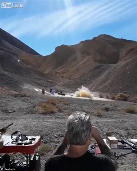 California Men Nearly Hit After Shooting Explosive Target Daily Mail Online