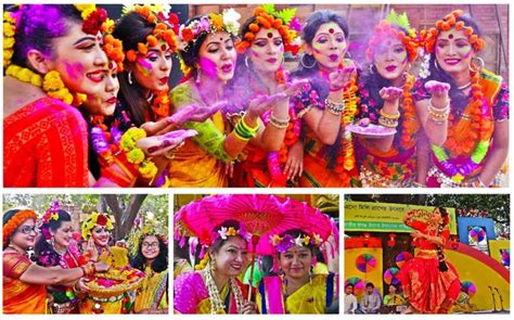 Pohela Falgun 2024 Pic Sms And Celebration Celebrities Bangla Image