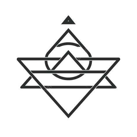 Logotipo Da Geometria Divina Vetor Png ícone Linear Retida Linha Em