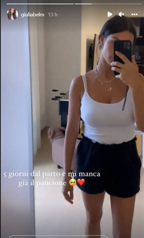 Giulia Belmonte La Foto Dopo Il Parto è Già Senza Pancione