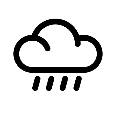 Sencillo Lluvia Icono Lluvia Nube Vector 26530081 Vector En Vecteezy