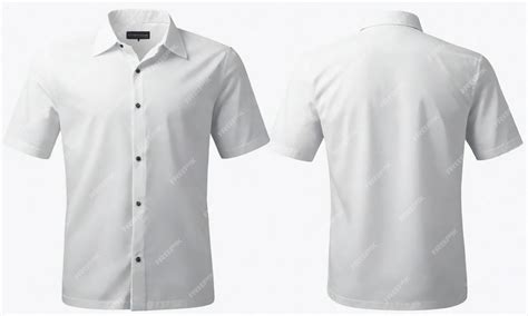 A White Shirt With A White Collar And A White Collar Premium Ai