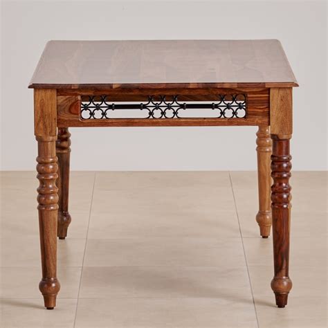 Buy Kian Sheesham Wood 6 Seater Dining Set With Chairs And Bench
