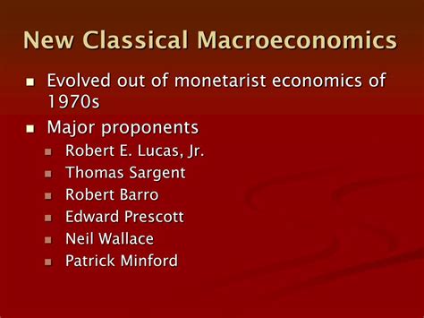 Ppt New Classical Macroeconomics Powerpoint Presentation Free