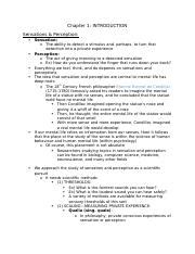 CHAPTER 1 Introduction Docx Chapter 1 INTRODUCTION Sensations