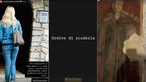 Maria Rosaria Boccia a Greccio nelloasi dovè andato Sangiuliano con