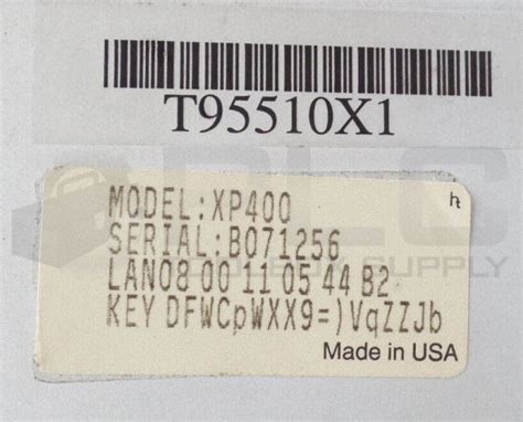 Tektronix Xp400 Thin Client Terminal Plc Toolbox Supply