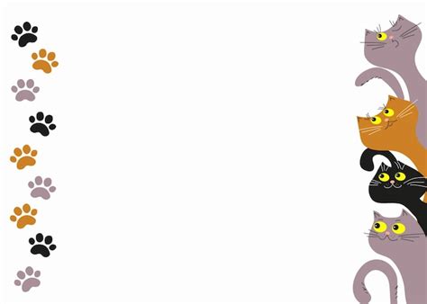 Cat Border Vectors And Illustrations For Free Download Freepik