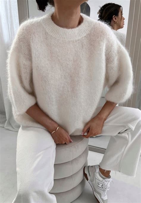 SWETEREK MOHEROWY ECRU PREMIUM SWETER MOHER 81 14494918955