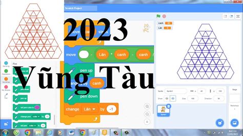 Lập Trình Scratch 2023 VẼ THÁP HÌNH LỤC GIÁC VDD SHOA YouTube