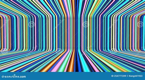 3d Render Colorful Curve Line Background For Modern Product Stock