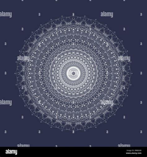 Circular Quantum Computer Technology Concept Sphere Explosion