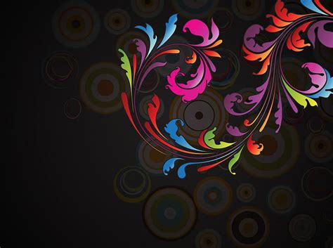 화려한 꽃 배경 벡터 Eps Ai Uidownload