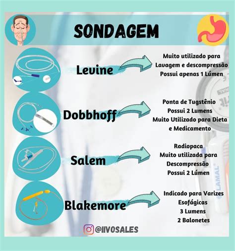 Tipos de sonda de Alimentação Abre uma nova aba enfermagem nurse