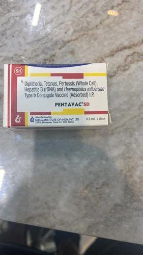 Pentavac Sd Vaccine 05 Ml At ₹ 195vial In Indore Id 2854882508162