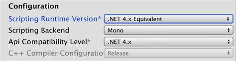 C Using Net 4x In Unity On A Mac Stack Overflow