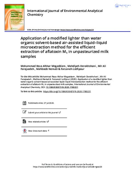 Pdf Application Of A Modified Lighter Than Water Organic Solvent Based Air Assisted Liquid