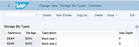 How To Define Storage Bin Types In Sap S 4hana Ewm Sap Tutorials