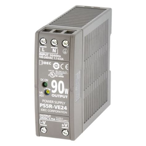 Idec Ps5r V Slim Line Power Supply 375a 90w 85 264v Ac Input Voltage