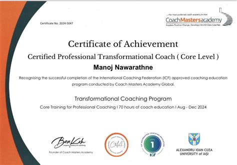 Im Thrilled To Share That I Have Successfully Completed The 70 Hour Transformational Coaching