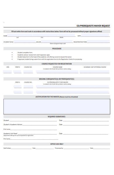 Free 51 Waiver Forms In Pdf Ms Word Excel