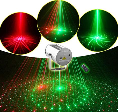 2015 Xmas Rg 8 Patterns Led Laser Stage Lighting Effect Red Green Dj