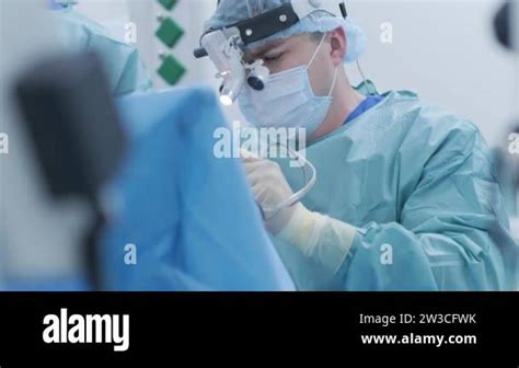 Operation Of Removing Tonsils Tonsillectomy Under Deep Anesthesia