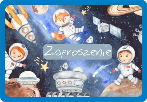 Zaproszenia Urodzinowe Dla Dzieci Kosmos 12855097276 Allegro Pl