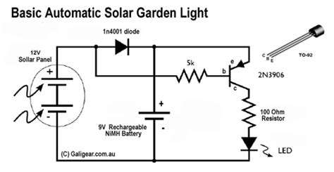 Solar Light Schematic Diagram