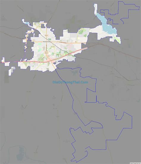 Map Of Weatherford City Texas Thong Thai Real